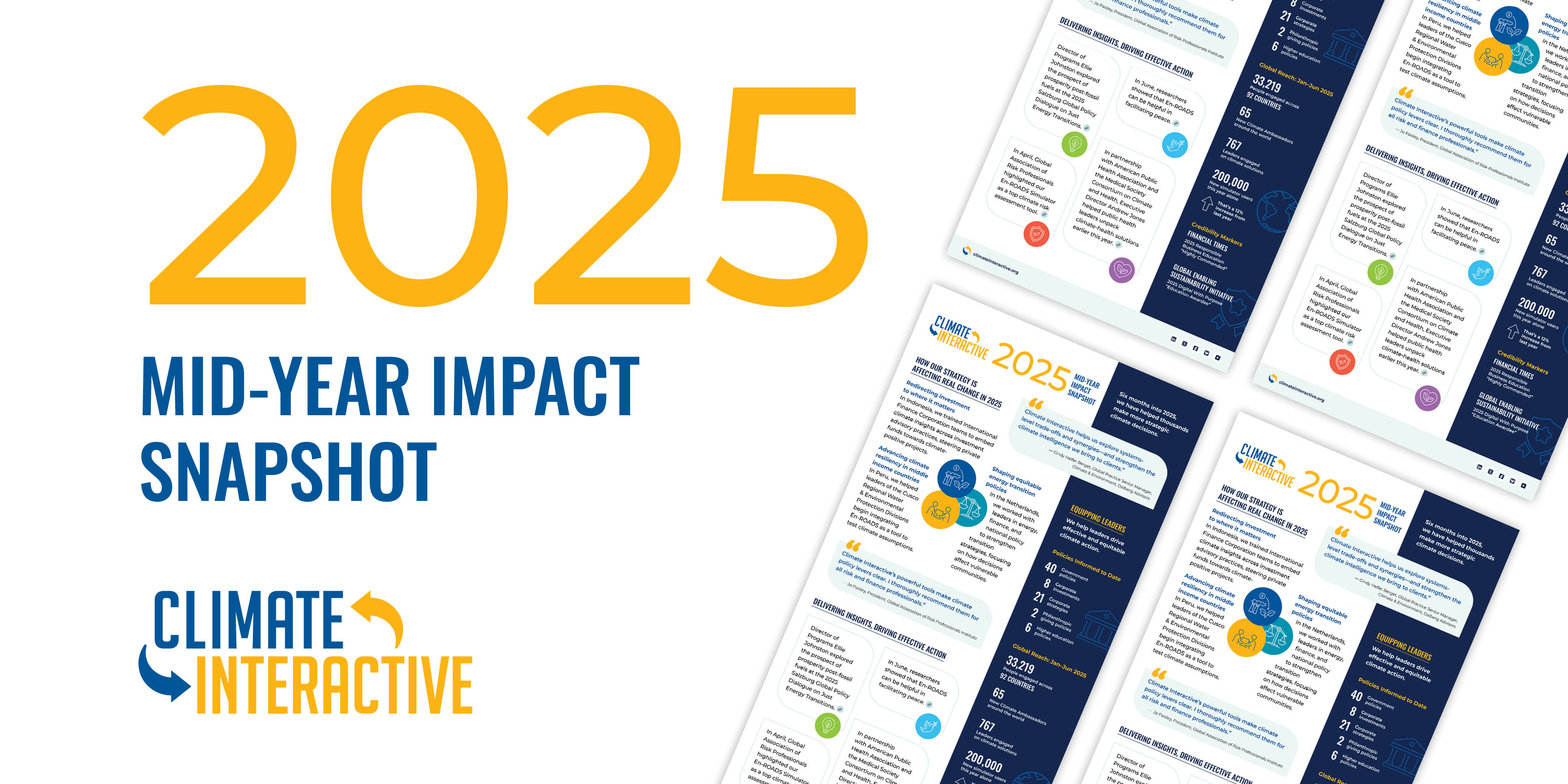 2025 Mid-Year Impact Snapshot: Driving Bold Climate Action